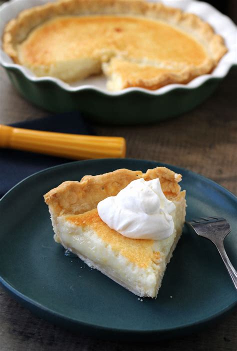 Light And Bright Dots Lemon Sponge Pie Food Gal