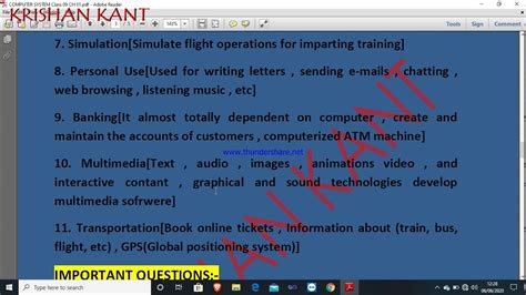 class 9 computer chapter 1 crash course 2 youtube