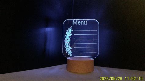 Lighted Menu Sign Etsy