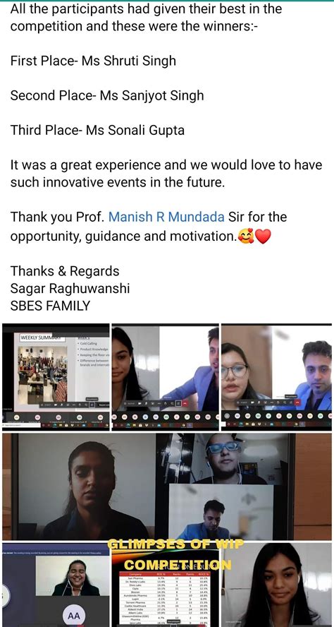 Shruti Singh On Linkedin Won 1st Prize In Winter Internship