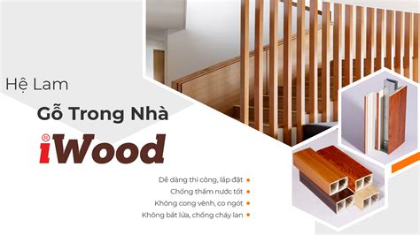 Trang trí vách cầu thang từ thanh lam gỗ nhựa iWood năm 2023 - iWood.com.vn