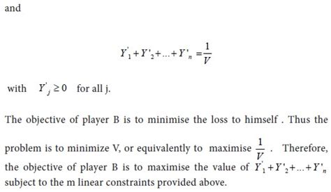 Linear Programming Technique Linear Programming Approach To Game