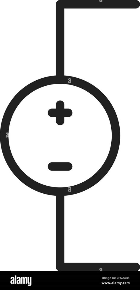 Dc Voltage Source Icon Vector Image Suitable For Mobile Apps Web Apps