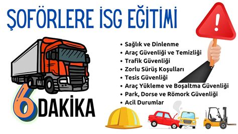 6 Dakikada Şoförlere İsg Eğitimi Hatırlatma Youtube