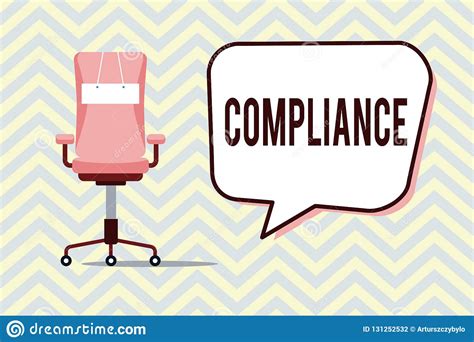Text Sign Showing Compliance Conceptual Photo Action Fact Of Complying