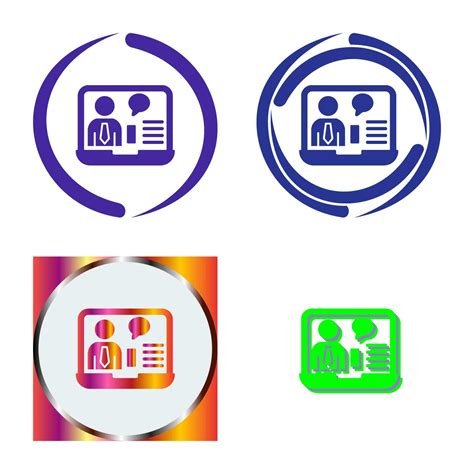 Online Job Interview Vector Icon 31920815 Vector Art At Vecteezy