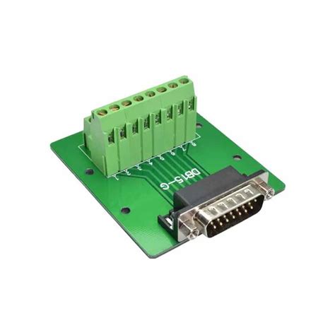 D Sub Relay Module 15 Pin High Compatibility Full Pass Adapter For Db15 Solderless Terminal