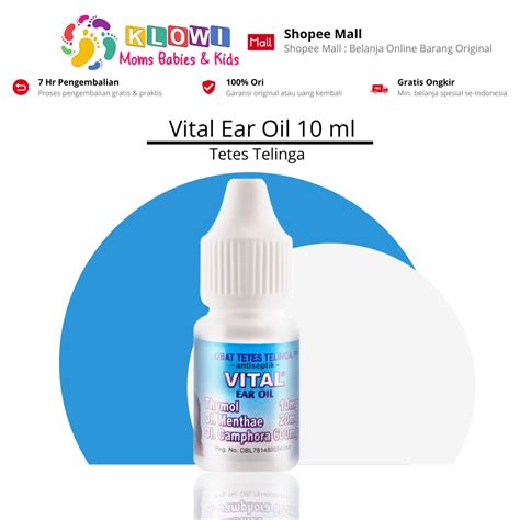 Jual Vital Ear Oil Obat Tetes Telinga 10 Ml Shopee Indonesia
