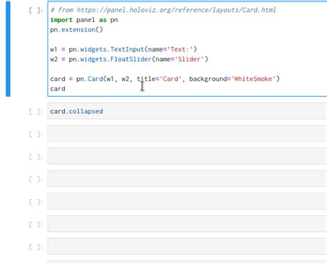 Card S Collapsed Returns False For Collapsed Card Issue Holoviz Panel Github