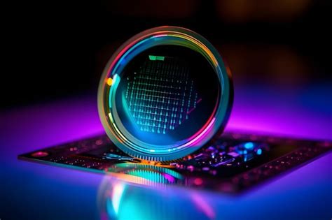 Premium Photo Optics Background With Lots Of Light Spots Generative Ai