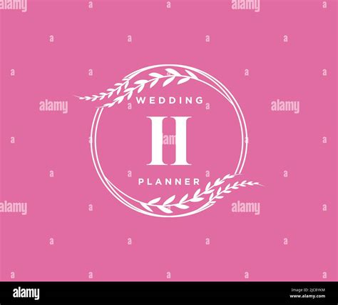 Ii Initials Letter Wedding Monogram Logos Collection Hand Drawn Modern
