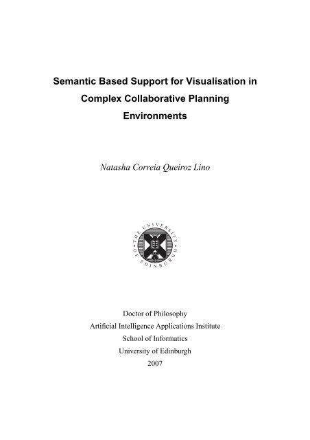 Phd Thesis Artificial Intelligence Applications Institute University