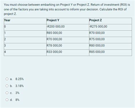 Solved You Must Choose Between Embarking On Project Y ﻿or