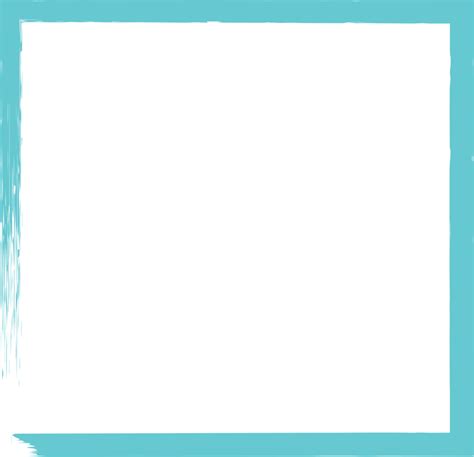Colored Grunge Square Brush Rectangular Frame 21975876 Png