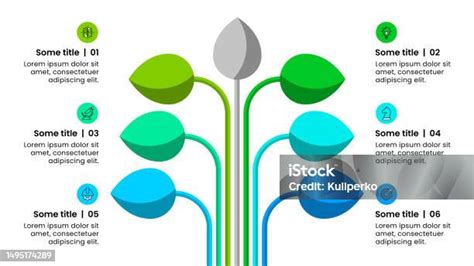Modèle Dinfographie Plante Avec 6 Étapes Et Icônes Vecteurs Libres De