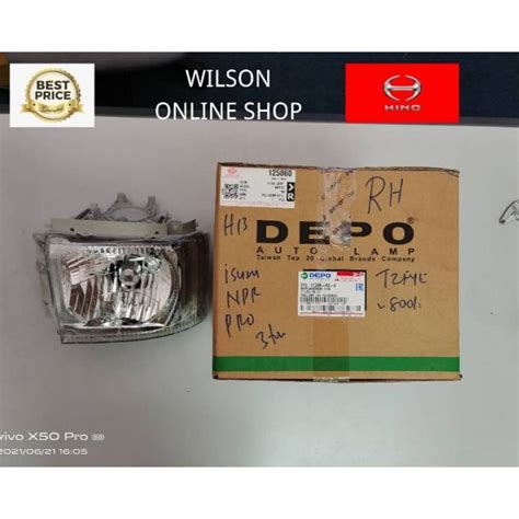 Taiwan Depo Head Lamp Lampu Depan Isuzu NPR PRO NLR PRO FVR34 FVR240