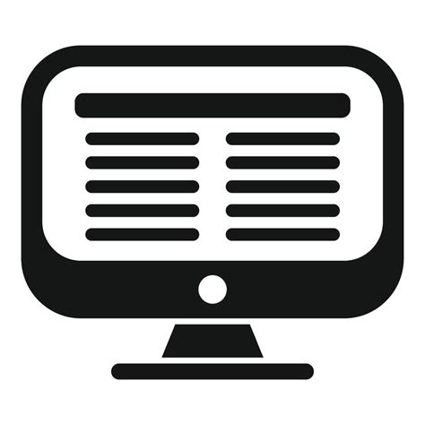 Computer Showing Website Code Programming Icon 48287502 Vector Art At