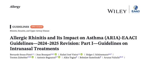 Allergy Asthma And Immunology Allergic Rhinitis And Its Impact On