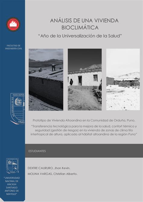 Análisis DE UNA Vivienda Bioclimática ANLISIS DE UNA VIVIENDA