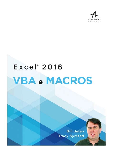 Download Free Pdf Excel 2016 Vba E Macros By Bill Jelen
