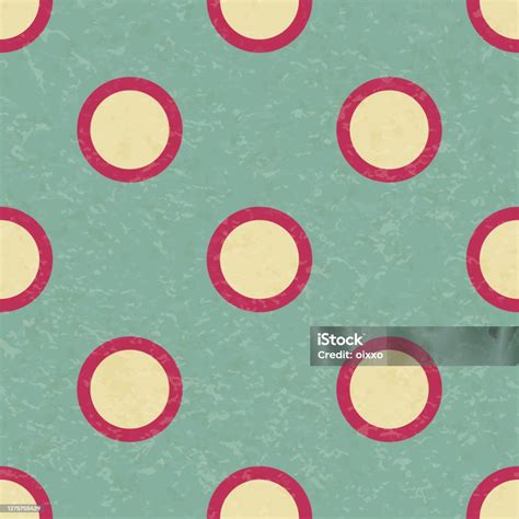 서커스 카니발 복고풍 빈티지 물방울 무늬 배경에 다채로운 원 텍스처 구식 복고풍 그래픽 템플릿 벡터 텍스처 배경 타일입니다 파티 생일 0명에 대한 스톡 벡터 아트 및 기타