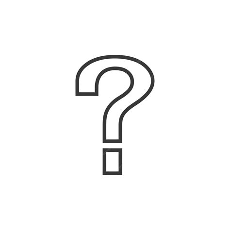A Simple Black Outline Question Mark Icon Premium Ai Generated Vector