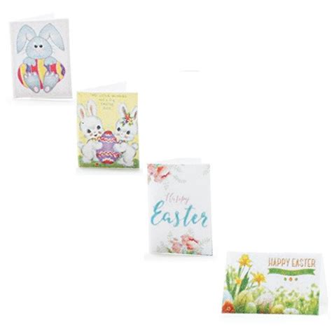 Mul5608 Easter Card Set Jeepers Dollhouse Miniatures