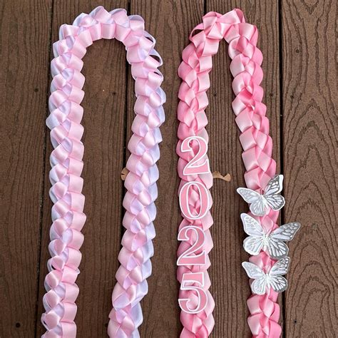 Graduation Lei Lei Senior Night T Lei Braided Ribbon Lei Graduation