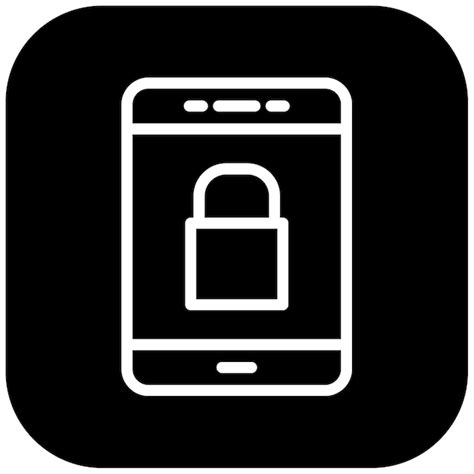 Premium Vector Screen Lock Portrait Vector Illustration