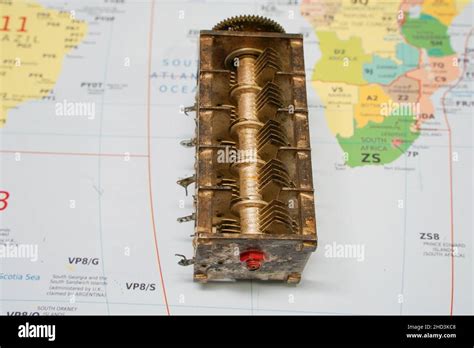 Hoogkerk Netherlands November 10 2021 Tuning Capacitor Or Rotary Variable Capacitor Located