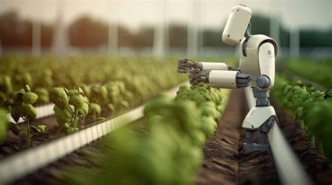 Premium Photo Agricultural Technology Concept Smart Farm And