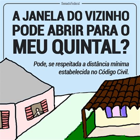 Lei Senado Janela Do Vizinho Pode Abrir Para O Meu Quintal