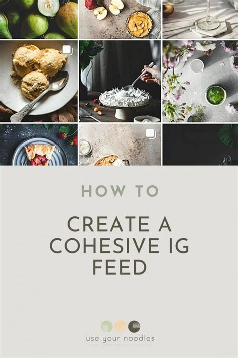 How To Create A Cohesive Instagram Feed Use Your Noodles