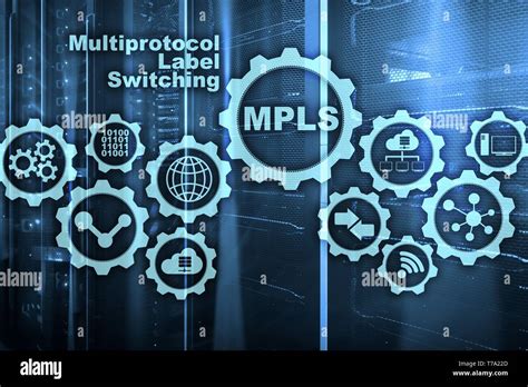 Mpls Multiprotocol Label Switching Routing Telecommunications Networks Concept On Virtual
