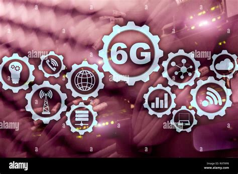 Future Communications Fast Technology 6g Network Connection Concept High Speed Mobile Wireless