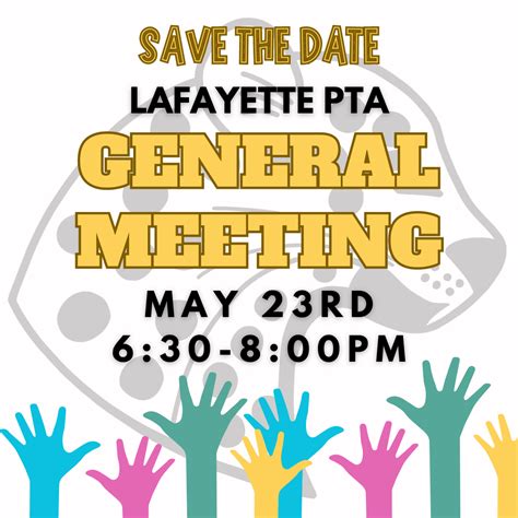 Pta General Meeting Budget And Board Vote — Lafayette Elementary School Pta