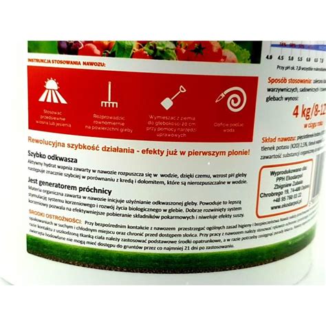 EKOdarpol 4kg Nawóz organiczno mineralny z aktywnym hydratem wapnia