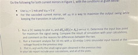 Solved Figure An NMOS Current Mirror A Without And B Chegg
