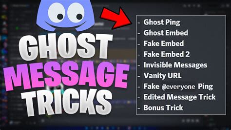 8 Discord Ghost👻 Messages Tricks 2021 Youtube
