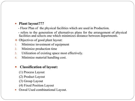 Plant Layout Optimization In Crane Manufacturing Using Craft And Slp Pptx