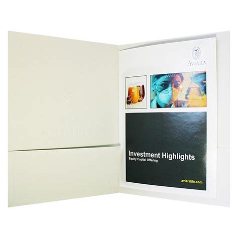 Folder Design Stitched Brochure Folders For Aviara Life