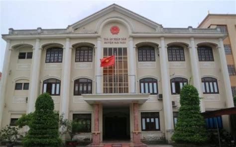 Địa Chỉ Tòa án Nhân Dân Huyện Hải Hậu Tỉnh Nam Định Luật Quang Huy