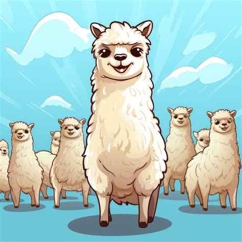Premium Ai Image Alpaca Cria Repeated Please Ignore Sticker Generative Ai