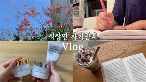 Vlog 회사다니면서 자기관리 직장인 브이로그 출근퇴근공부 쳇바퀴같은 일상 감정일기쓰기 디오메르 직장인브이로그