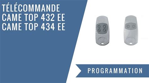 PDF Télécharger comment programmer telecommande came top 432na Gratuit