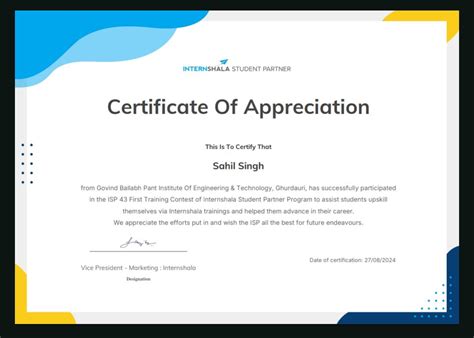 Internship Careerdevelopment Professionalgrowth Thankyou Sahil Singh