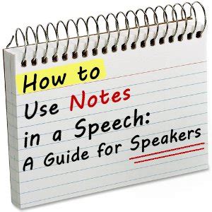 How To Use Notes In A Speech A Guide For Speakers