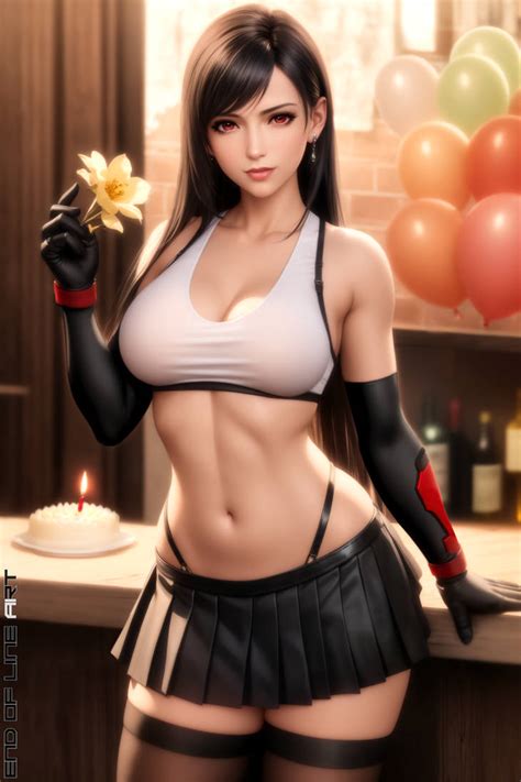 Tifa Lockhart Happy Birthday By Endoflineart On Deviantart