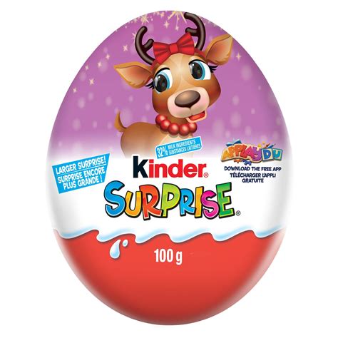 Kinder Uovo Pink Surprise Milk Chocolate And Toy 100 G Party City