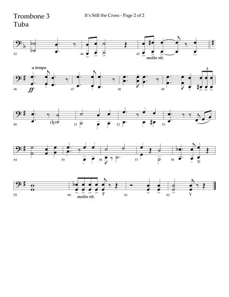 Its Still The Cross Choral Anthem Satb Trombone Tuba Sheet Music Pdf